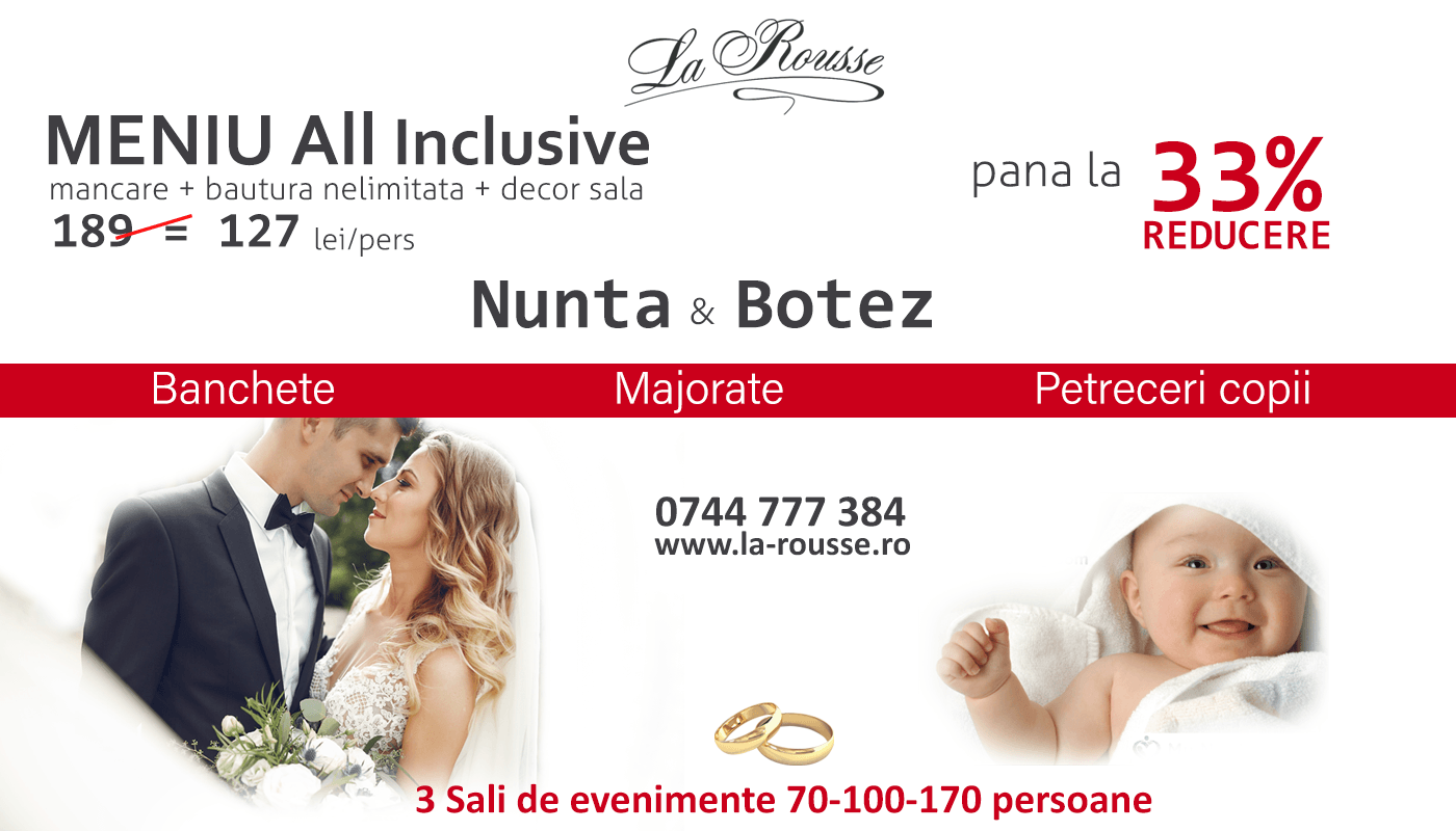 Sala nunti Timisoara 3 sali de botezuri si evenimente - La Rousse